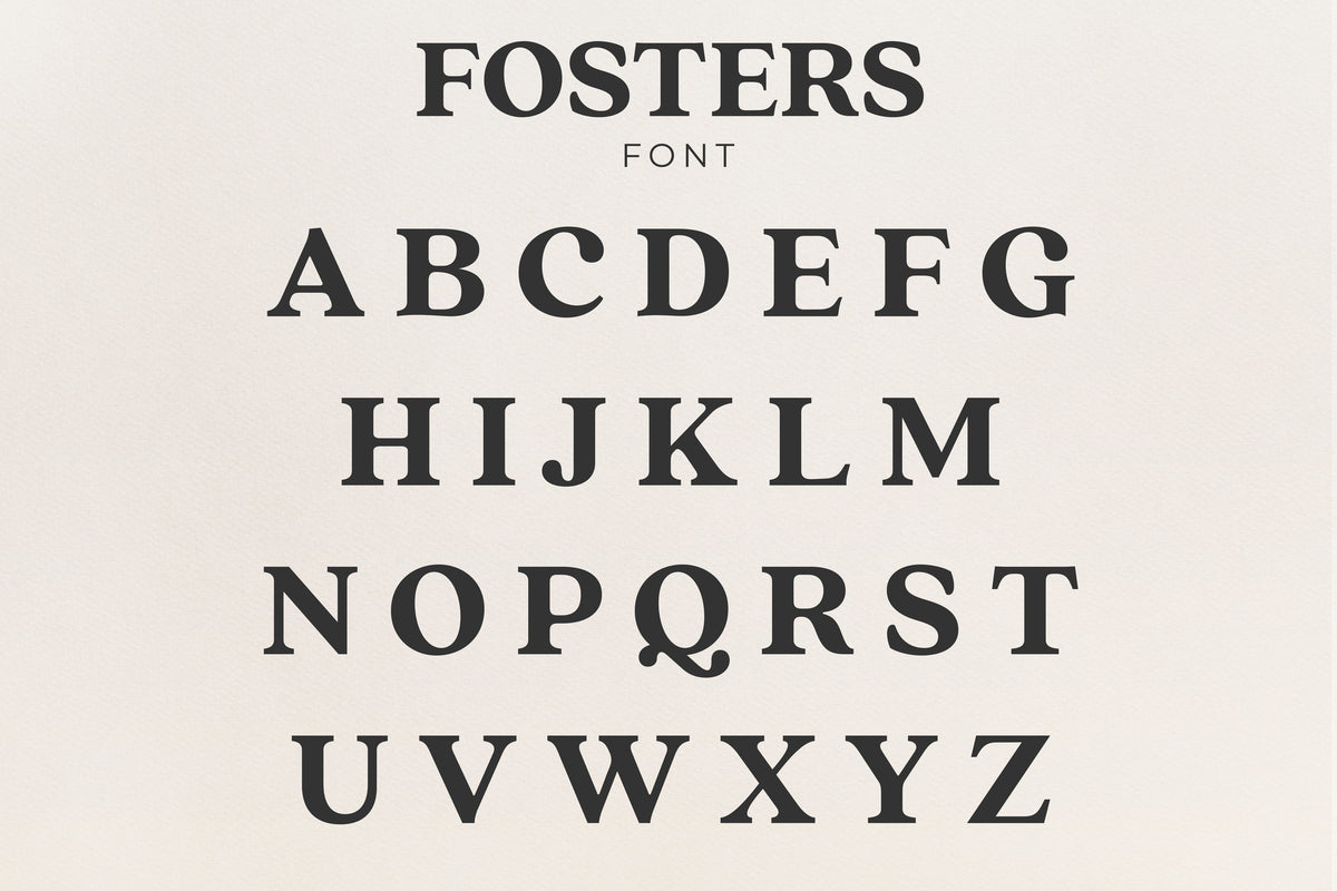 Vintage Typeface Family Name Sign | Heritage Sign Co